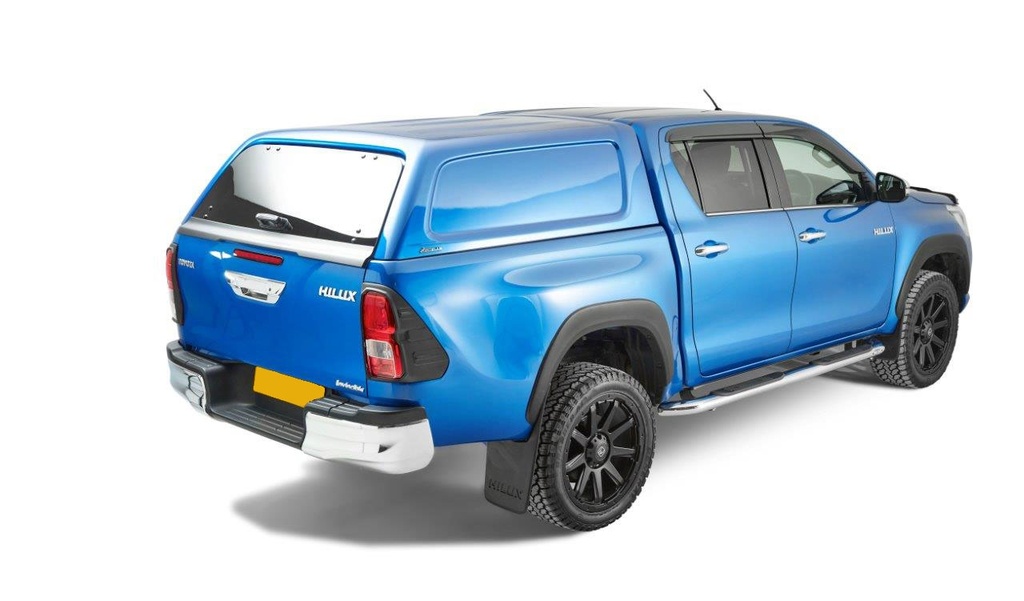 Toyota Hilux 2021- Aeroklas commercial hardtop canopy with blank sides ...