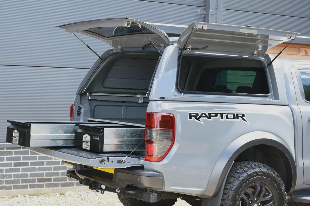 Ford Raptor 2019-2022 Bespoke Aeroklas load bed drawer system | 4 Motion